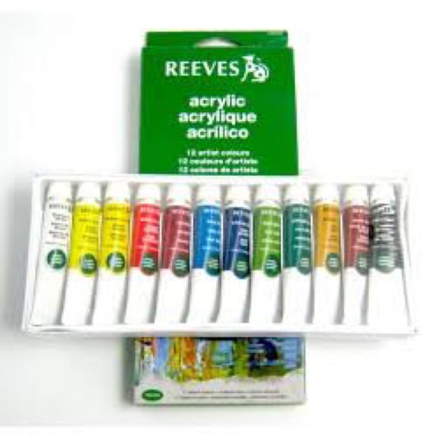 สีอะครีลิค reeves 12สี*10ml | Shopee Thailand
