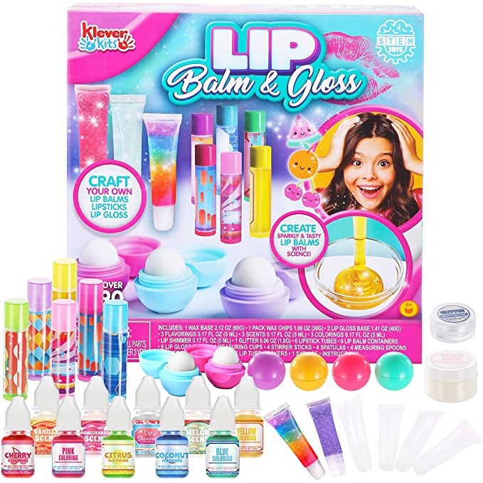 ชุดทำลิปบาล์ม ลิปกลอส Lip Balm Making Kit for Kids, Make Your Own Lip ...