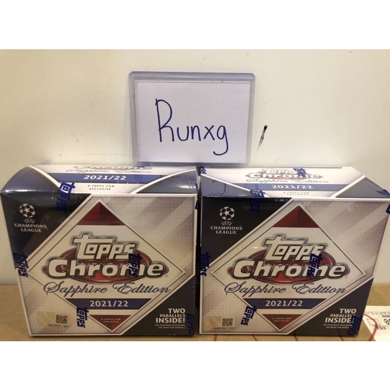 2021-22 Topps Chrome Sapphire Edition UEFA Champions League Box | Shopee Thailand