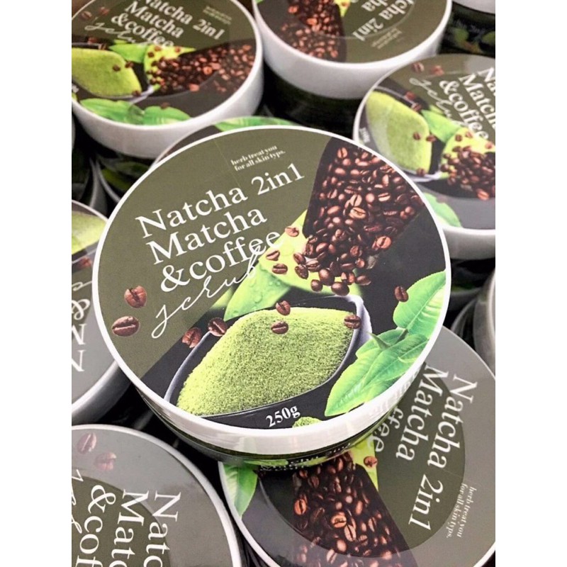 สครับณัชชา ชาเขียว กาแฟNatcha matcha&coffee ขนาด250g | Shopee Thailand