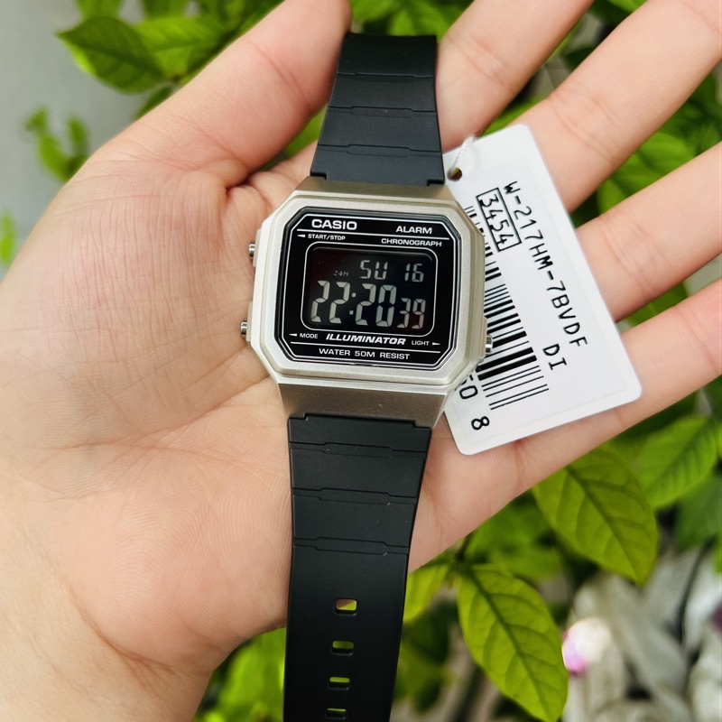 Casio ของแท้ รุ่น W-217H，W-217 นาฬิกาข้อมือผู้ชาย พร้อมกล่องและรับ ...