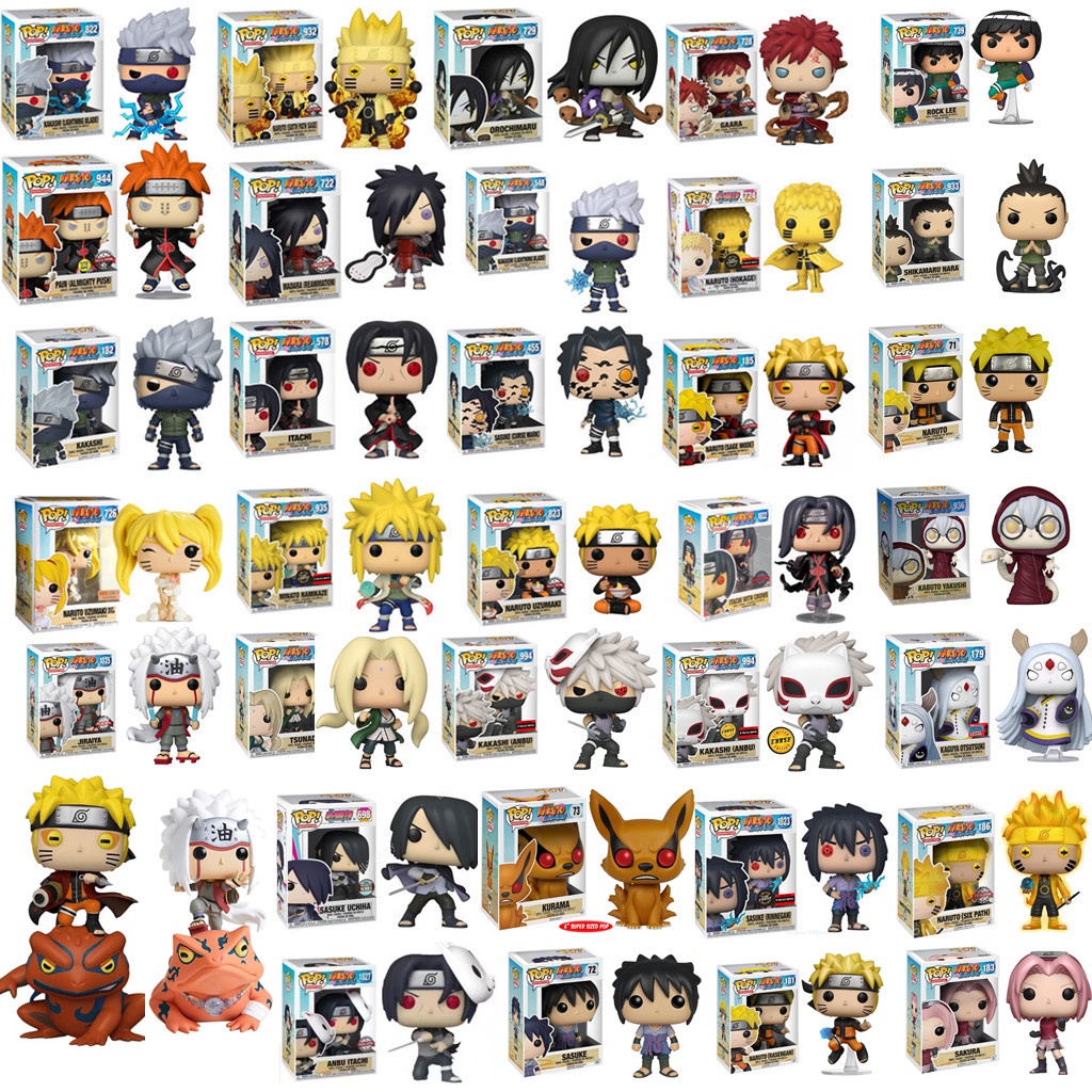 Funko Pop Anime: ฟิกเกอร์ตุ๊กตา Naruto Kakashi Sasuke ของเล่นสําหรับ ...