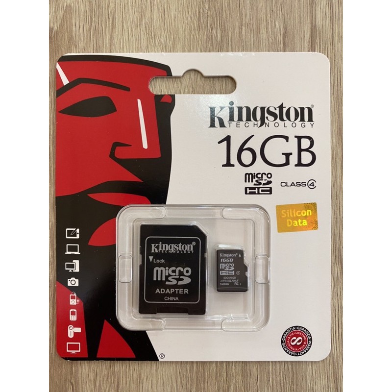 Kingston Micro SD Card Class 4 (16GB) with Adapter | Shopee Thailand