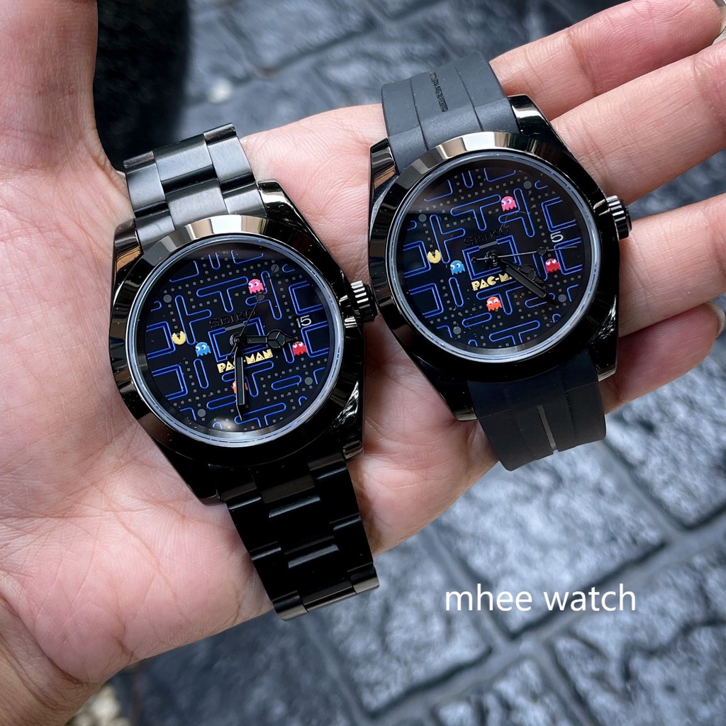 Seiko Mod Pac-Man Very Premium Edition Date Just Model | Shopee Thailand