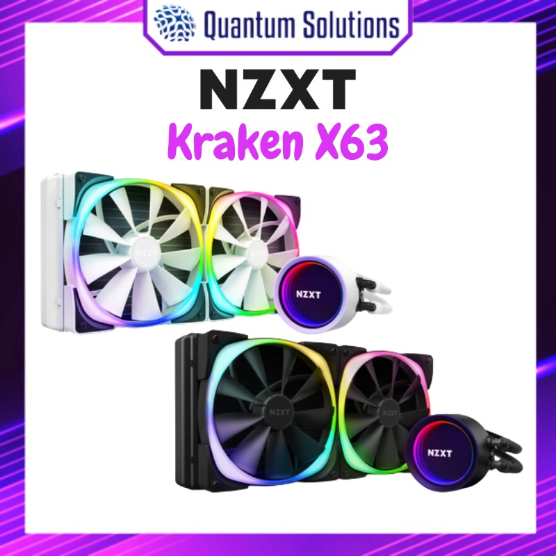 Nzxt Kraken X53 X63 X73 พร้อมจอแสดงผล AER RGB LCD AIO LIQUID COOLER ...