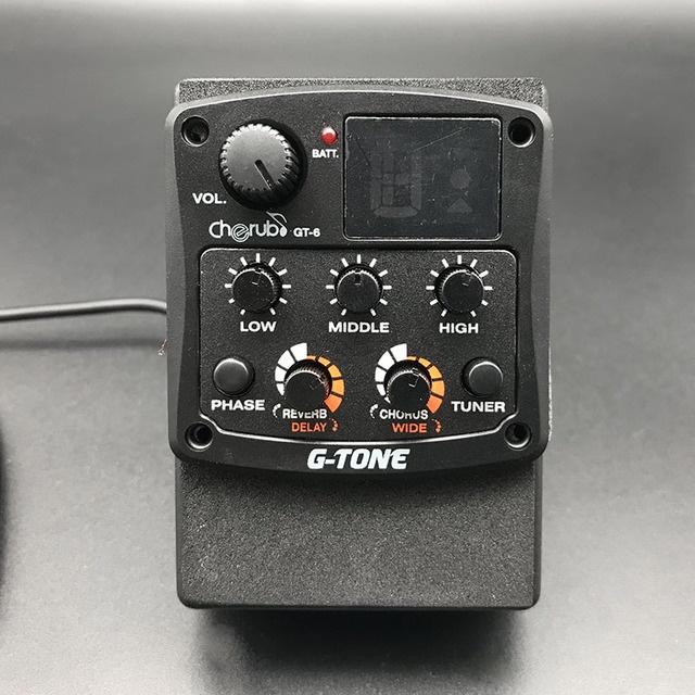 Cherub G-Tone GT-6 5 4 3 3-band อีควอไลเซอร์กีตาร์อะคูสติก 4-band พร้อม ...