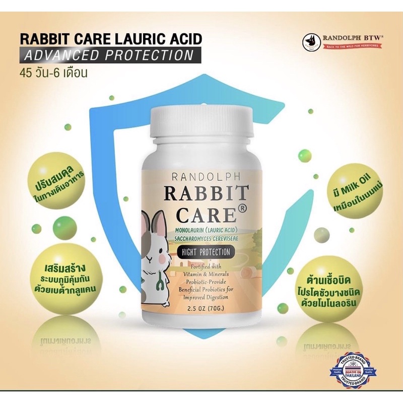 Randolph Rabbit Care สูตรลูกกระต่าย High Protection 2.5 oz. (70g ...