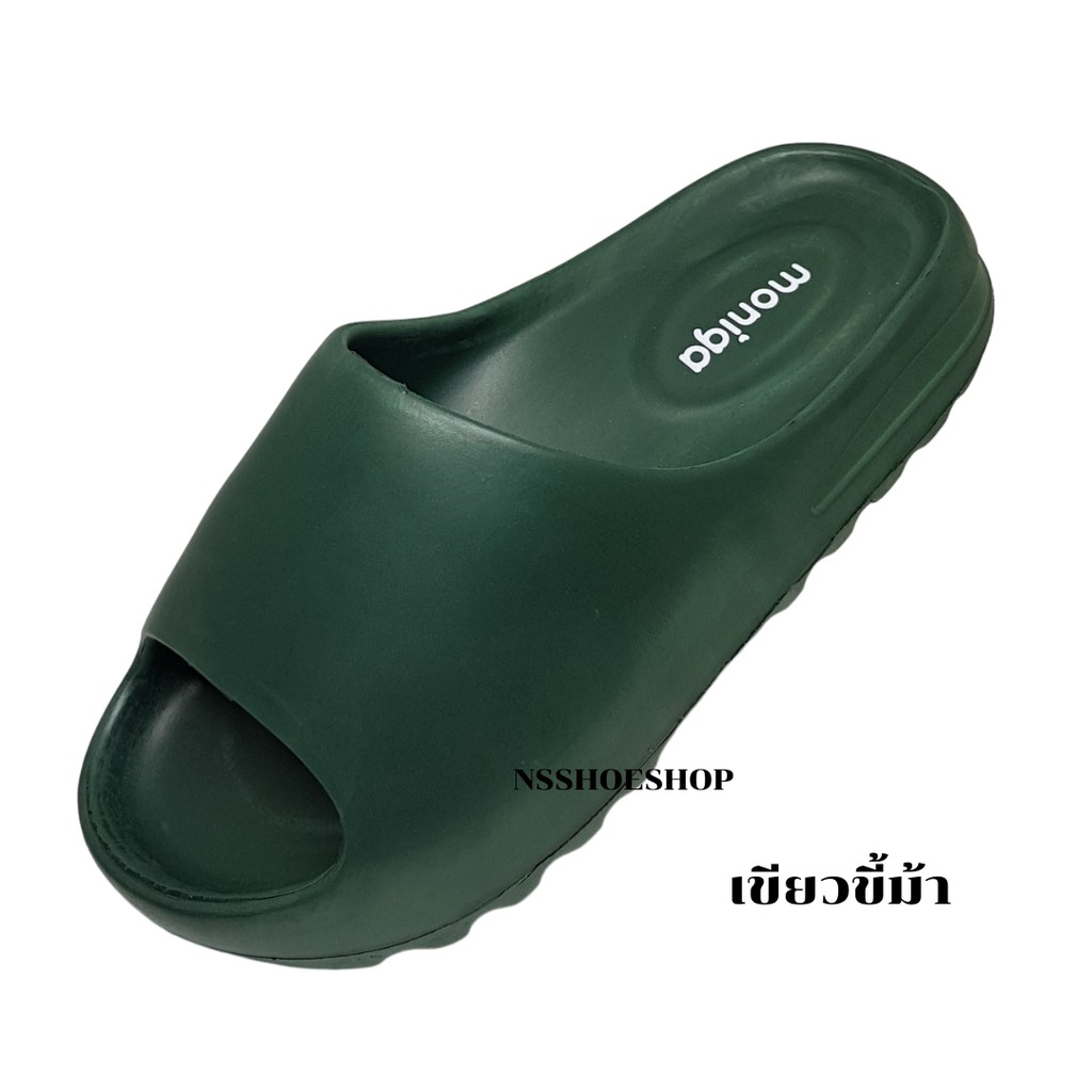 รองเท้าแตะ มินิมอล Moniga YM-01 โมนิก้า ทรงญีปุ่น ทรงเกาหลี ผู้หญิง หนา ...