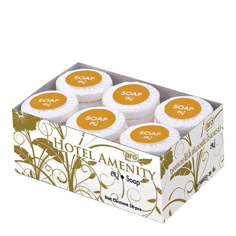 เอโร่ สบู่ก้อนหอม 15 กรัม x 36 ชิ้น(Hotel Amenity) Aro Scented Bar Soap ...