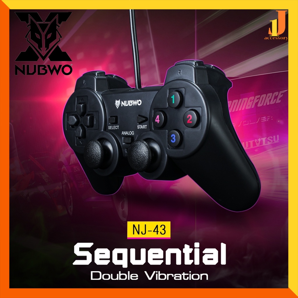 Nubwo NJ-43 Sequential Gaming Controller จอยสติ๊กสำหรับเล่นเกม ระบบสั่นสองชั้น เพิ่มความสมจริงใน ...