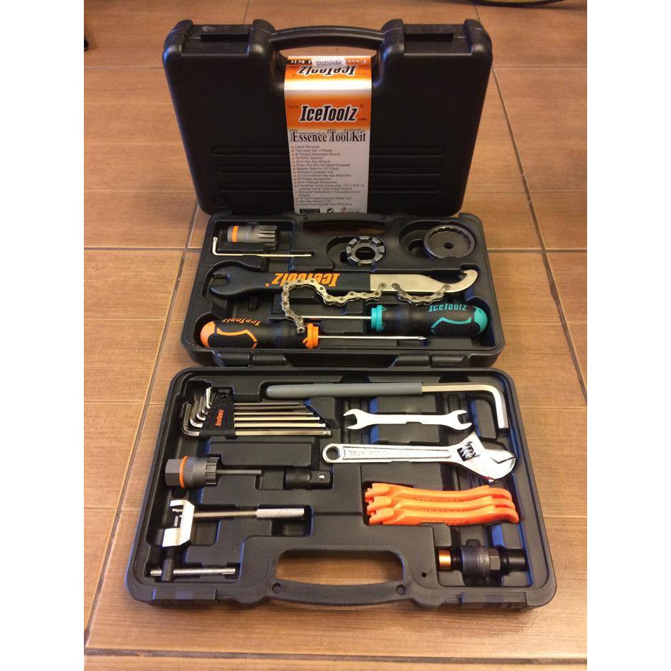 เครื่องมือซ่อมจักรยาน ICETOOLZ essence tool kit 82F4 กล่องสีดำ | Shopee Thailand