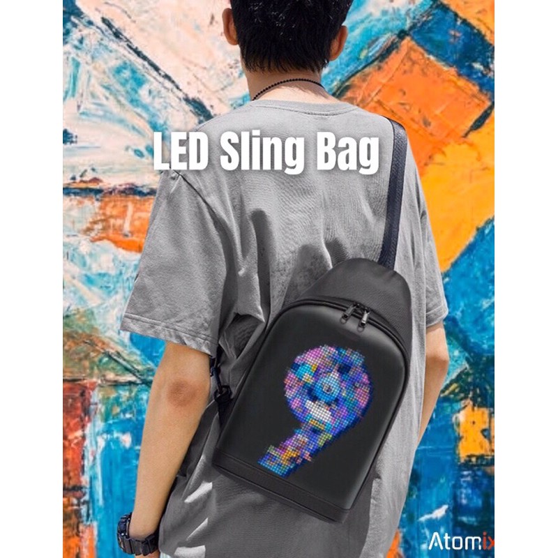 [พร้อมส่ง] LED Sling Bag กระเป๋าคาดอก ไฮเทค เปลี่ยน Design ตามใจคุณ ...