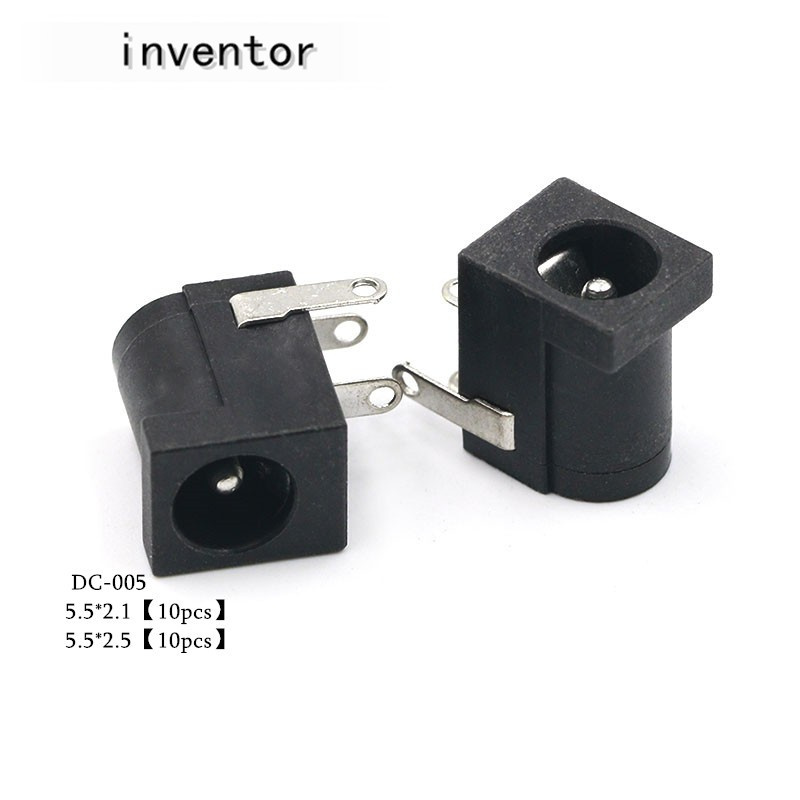 Dc-005 Pcb Mount 5.5X2.1/2.5 มม. Female Dc Power แจ็คซ็อกเก็ตเชื่อมต่อ Dc005 สีดํา 5.5X2.1 / 2.5 ...