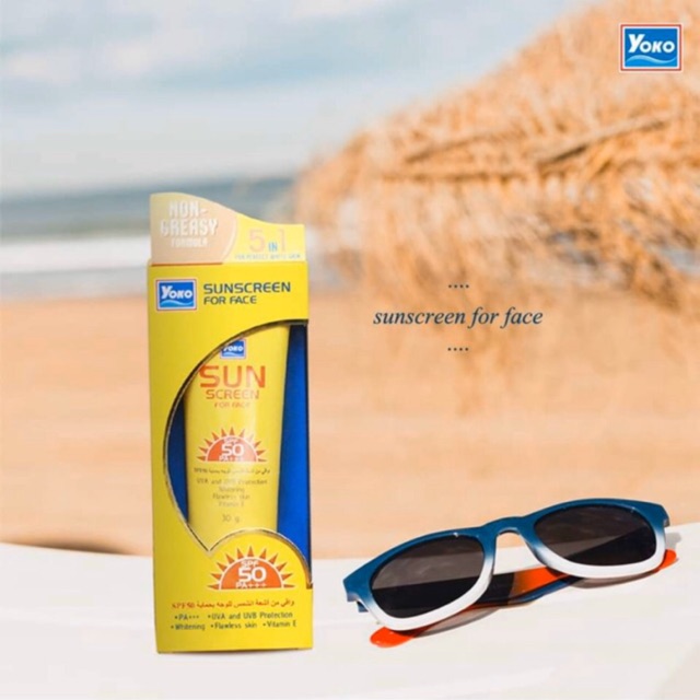 ครีมกันแดด สำหรับใบหน้า กันแดด Yoko sunscreen for face SPF50PA ...