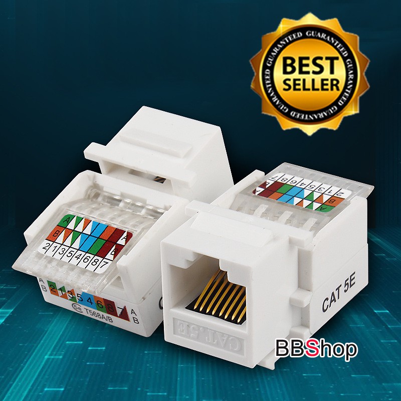 CAT5e RJ45 MODULE หัวแลนตัวเมีย เต้ารับหัวแลนตัวเมีย Lan RJ45 Female ...