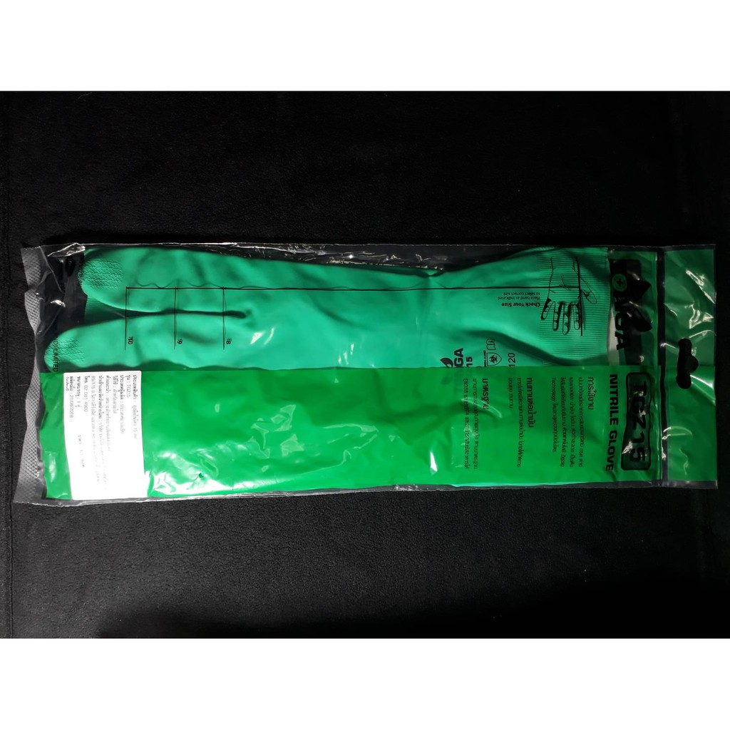 (12 คู่=360บ.)ถุงมือไนไตร เบอร์ 10, TGZ15 (Nitrile Glove) ขายยกแพ็ค 12 ...