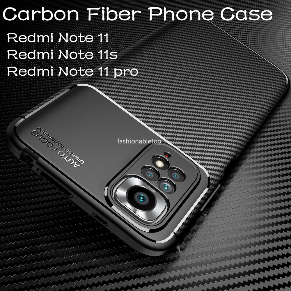 Carbon Fiber Phone Case For Xiaomi Redmi Note 11 10 pro 11s 10s 11t 11pro 10pro Note11s ...