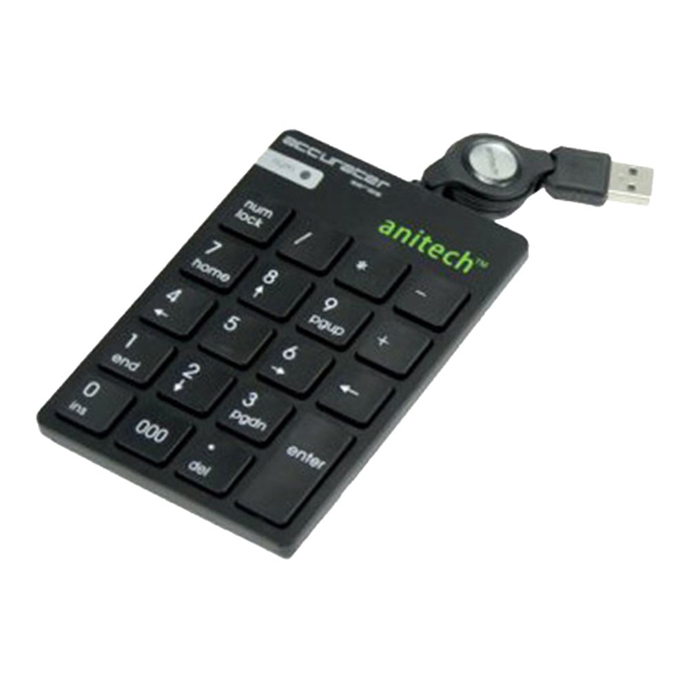 KEYPAD NUMERIC RETRACTABLE ANITECH [N180-BK] | Shopee Thailand