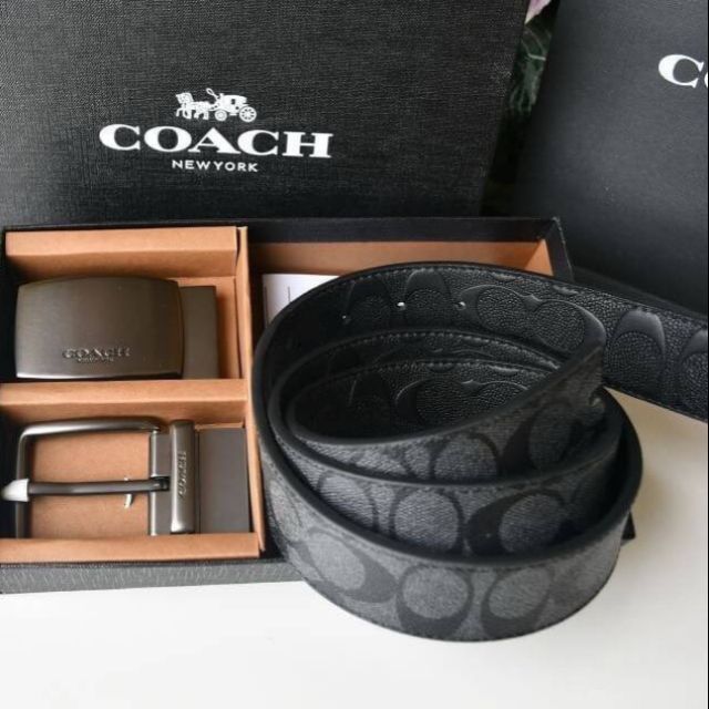 COACH BELT VALUE PACK BOX SET สาย 4 cm. | Shopee Thailand