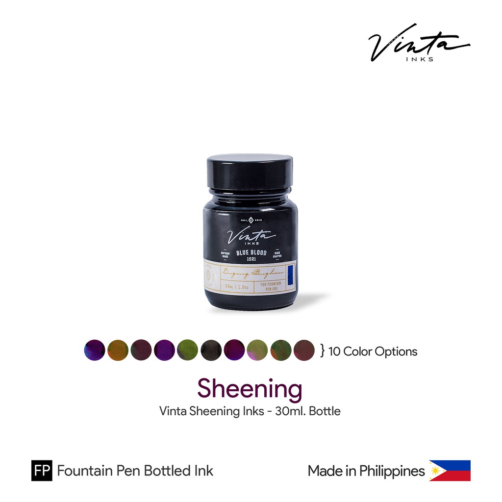Vinta Sheening Bottled Ink 30ml - หมึกชีนวินต้า ขวดขนาด 30 มล. | Shopee ...