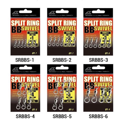ลูกหมุน JK SPLIT RING BB SWIVEL มีความแข็งแรงพิเศษ | Shopee Thailand