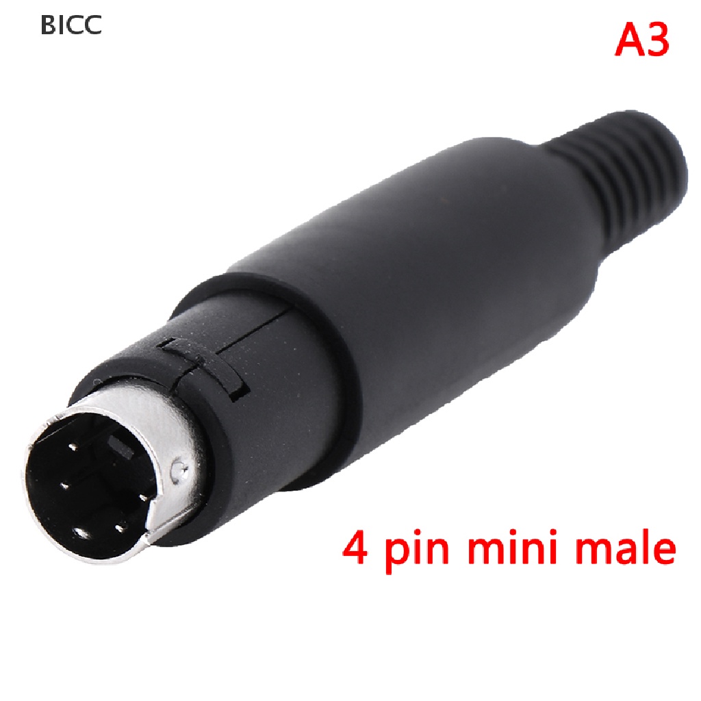 BI Mini DIN Plug Socket Connector 3/4/5/6/7/8 PIN Chassis Cable Mount ...