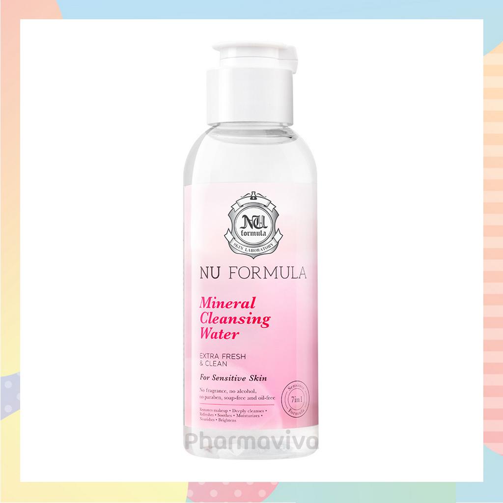 เช็ดเครื่องสำอาง Nu Formula Mineral Cleansing Water For Sensitive Skin 100 ml นูฟอร์มูล่า ...