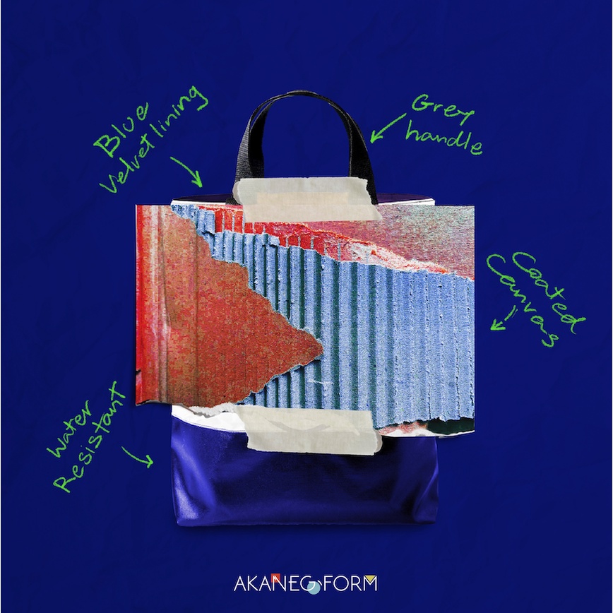 กระเป๋า Tote Bag กระเป๋าสะพาย Akanneg Form Carton Blue | Shopee Thailand