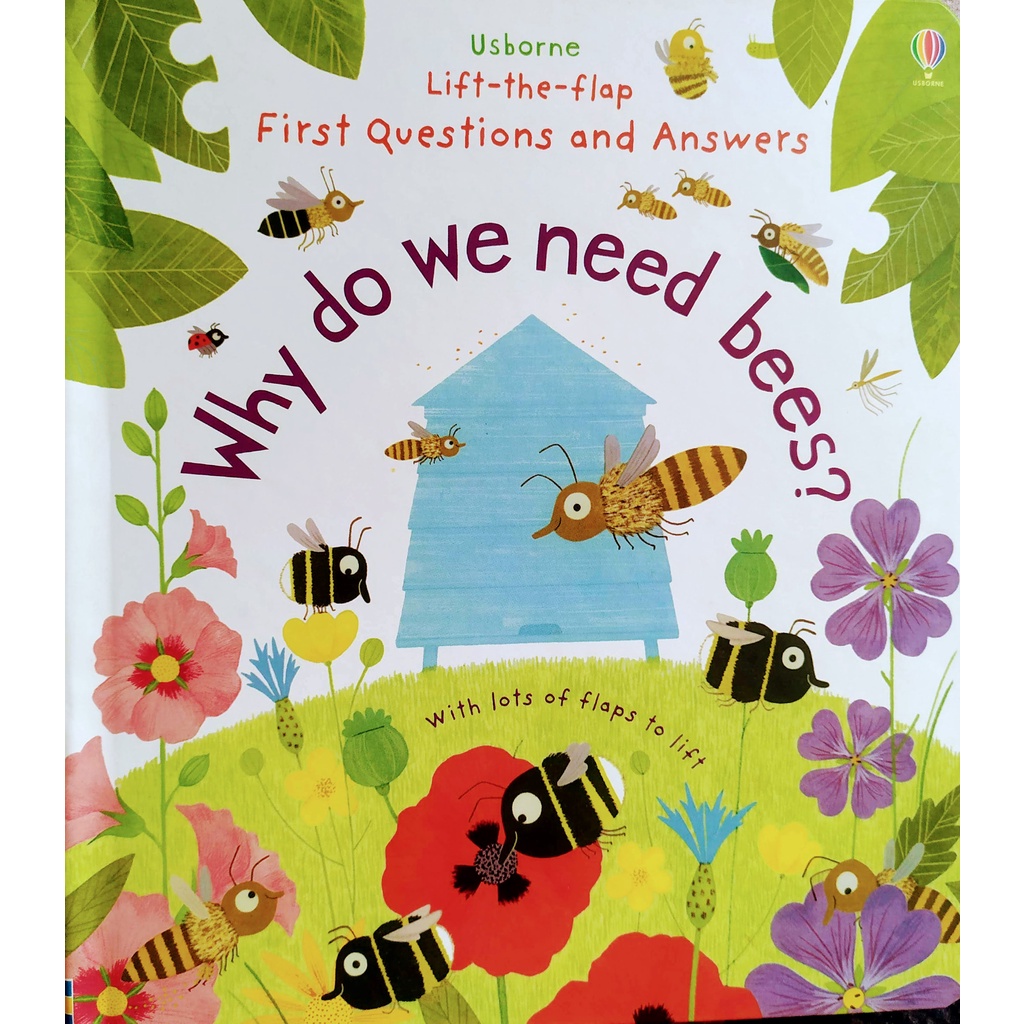 Usborne Lift the Flap - Why do we need bees? Hard Cover English Flap ...