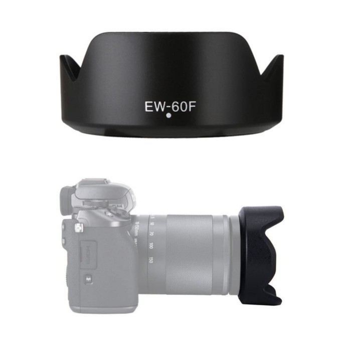 Canon Lens Hood EW-60F for EF-M 18-150mm F3.5-6.3 IS STM, RF-S 18-150mm F3.5-6.3 IS STM | Shopee ...