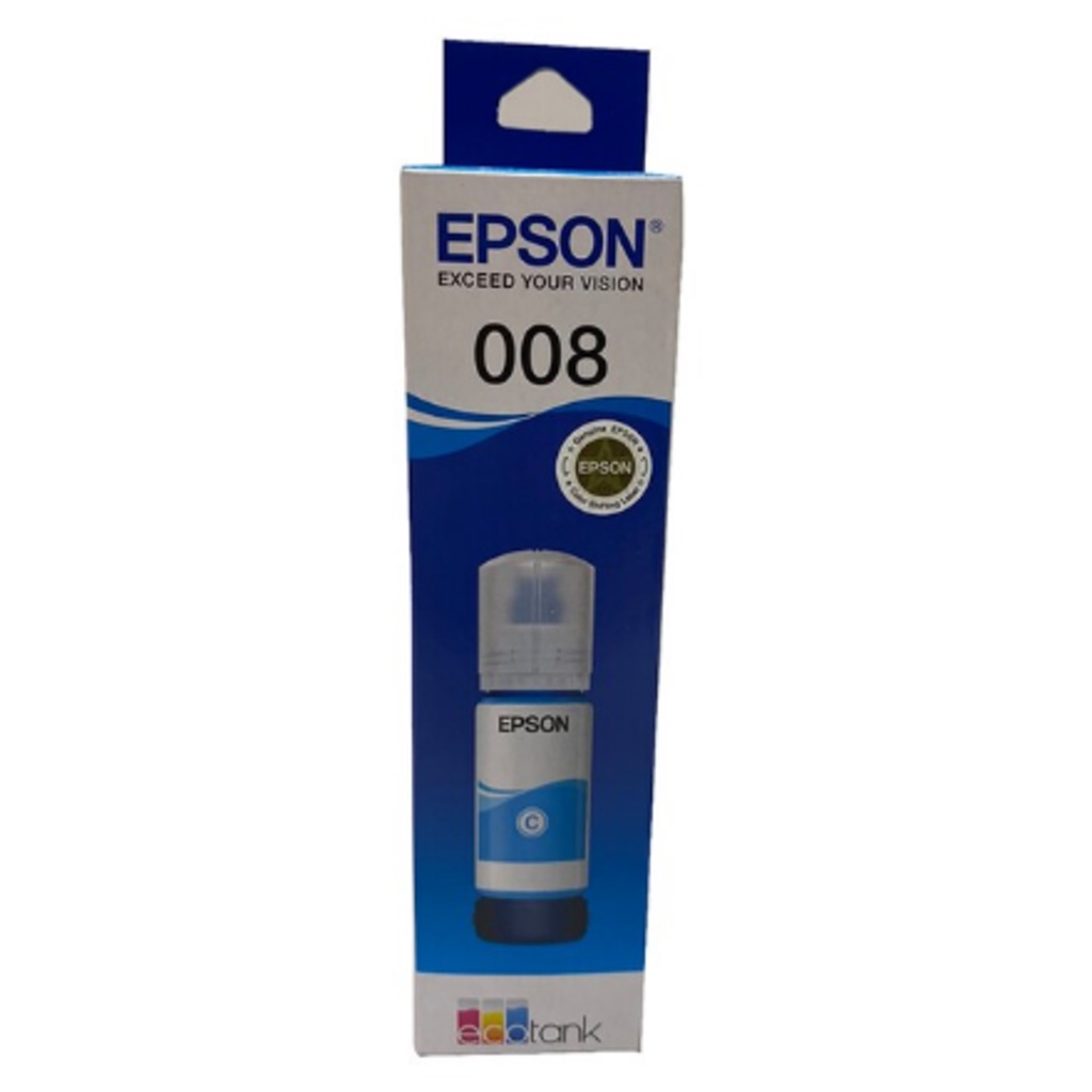 Epson 008 C น้ำหมึกเติมแบบขวด สีฟ้า ของแท้ 70 ml (T06G200) | Shopee ...