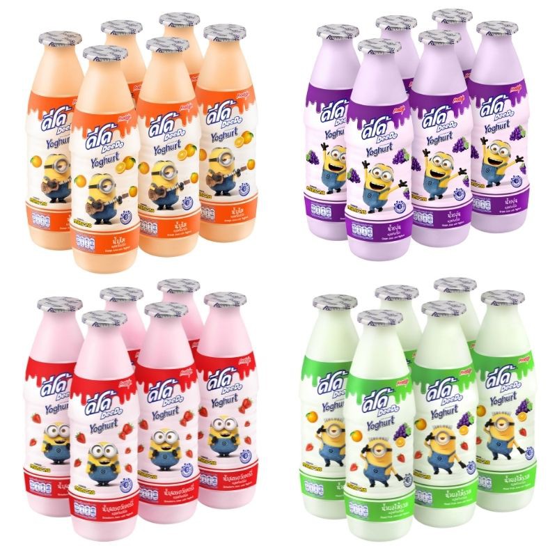 Deedo 20% Juice with Yogurt ดีโด้ เครื่องดื่มน้ำผลไม้ 20% ผสมโยเกิร์ต 1 ...