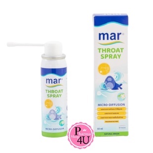 MAR THROAT SPRAY 50ML มาร์ โทรต สเปรย์สำหรับช่องปากและลำคอ บริเวณปาก ...