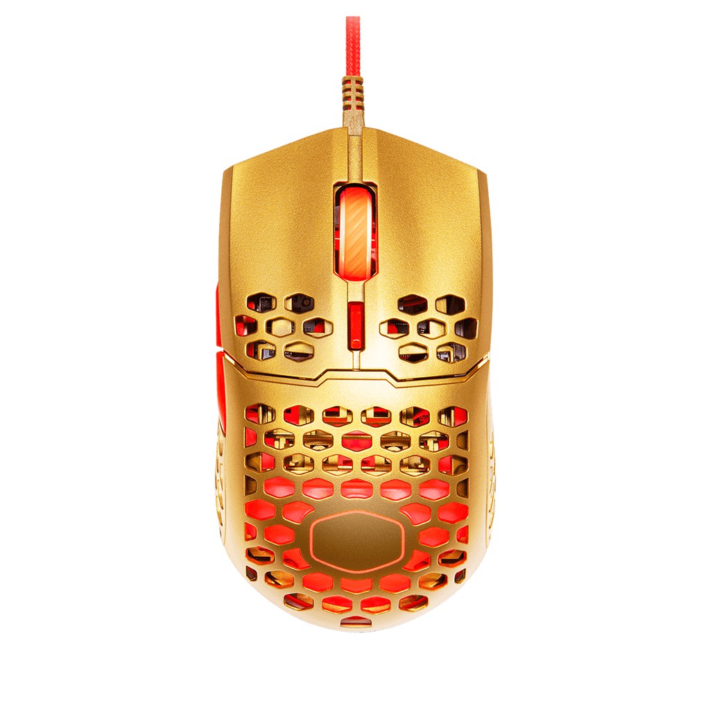MOUSE COOLERMASTER Mouse CM MM711 RGB Gaming Mouse Retro / Golden/Red ...