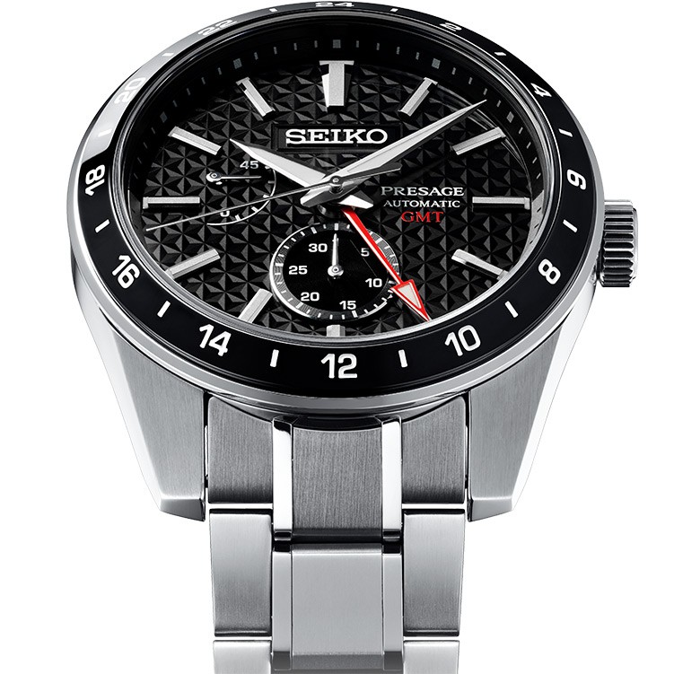 นาฬิกา SEIKO Automatic Presage Sharp Edged GMT รุ่น SPB221J1 SPB221J ...