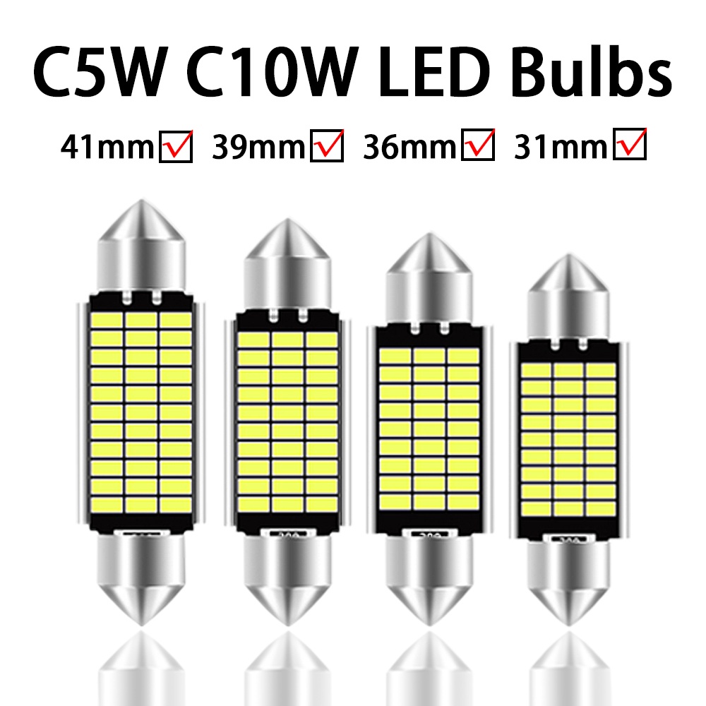 ไฟอ่านหนังสือ Led 1 C5W C10W Canbus 31 มม. 36 มม. 39 มม. 41 มม. สําหรับจอดรถยนต์ บ้าน | Shopee ...