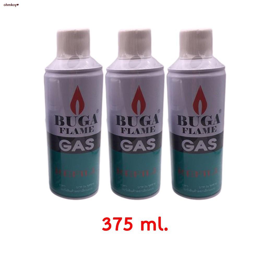 จุดประเทศไทยBuga Flame Gas Refill แก๊สกระป๋องแพ็ค3กระป๋อง สำหรับเติม ไฟ ...