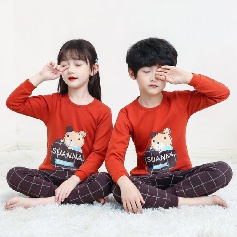 ชุดนอน เด็ก ผ้า สเปน เดก ลาย น่ารัก ๆ (สำหรับเด็ก 3 ขวบ - 12 ขวบ ...