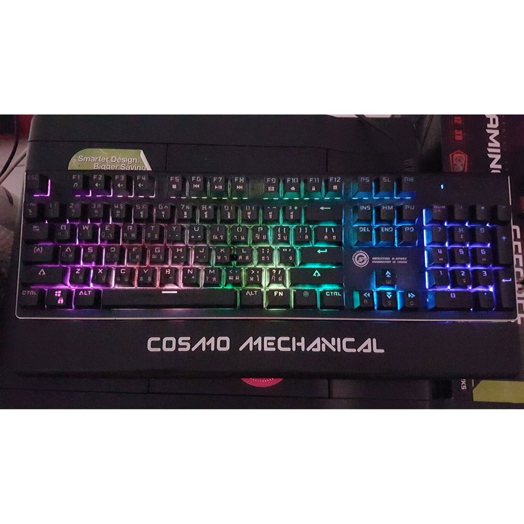 (คีย์บอร์ด) NEOLUTION E-SPORT COSMO (MECHANICAL BLUE SWITCH) (RGB LED ...