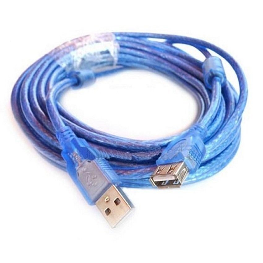 USB Cable 10M V2.0 M/Fสายต่อยาว10เมตร(สีฟ้า)#163 | Shopee Thailand
