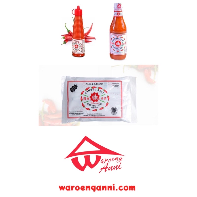 Indonesia Sambal Saos Cap Jempol Original Hot Chili Sauce (Sambel Pedas ...