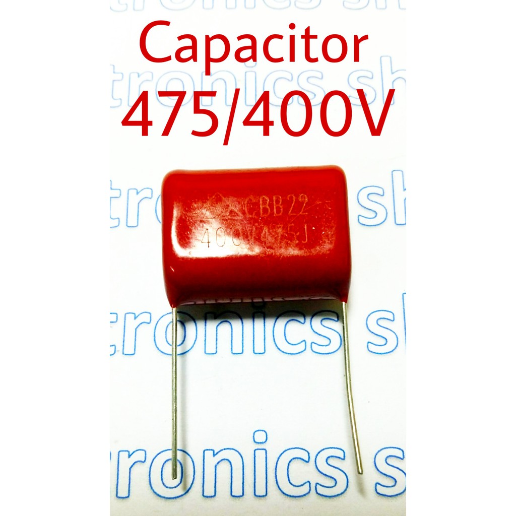 10ชิ้นCapacitor 475/400V หรือ 4.7UF400V ชิ้น สำหรับวงจรงานซ่อมเครื่อง ...