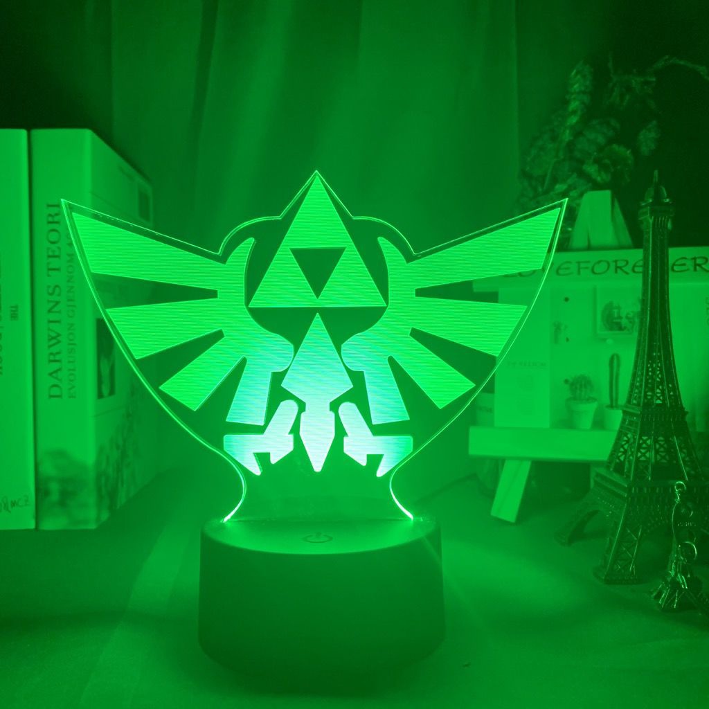 โคมไฟตั้งโต๊ะ Led เปลี่ยนสีได้ ลายเกม The Legend of Zelda Triforce สุด ...