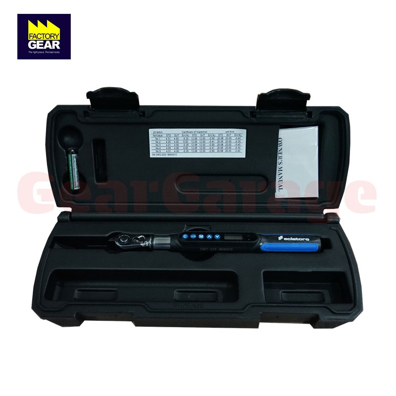ECLATORQ NO.DM2-020BN 1/4" Dr. Digital Torque Wrench range 1-20 Nm ...