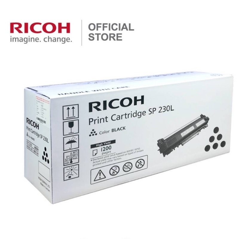 ผงหมึก สีดำ Ricoh SP230L ใช้กับเครื่องปริ้นเตอร์ Ricoh SP230DNw/ SP230SFNw ปริมาณการพิมพ์ จำนวน ...