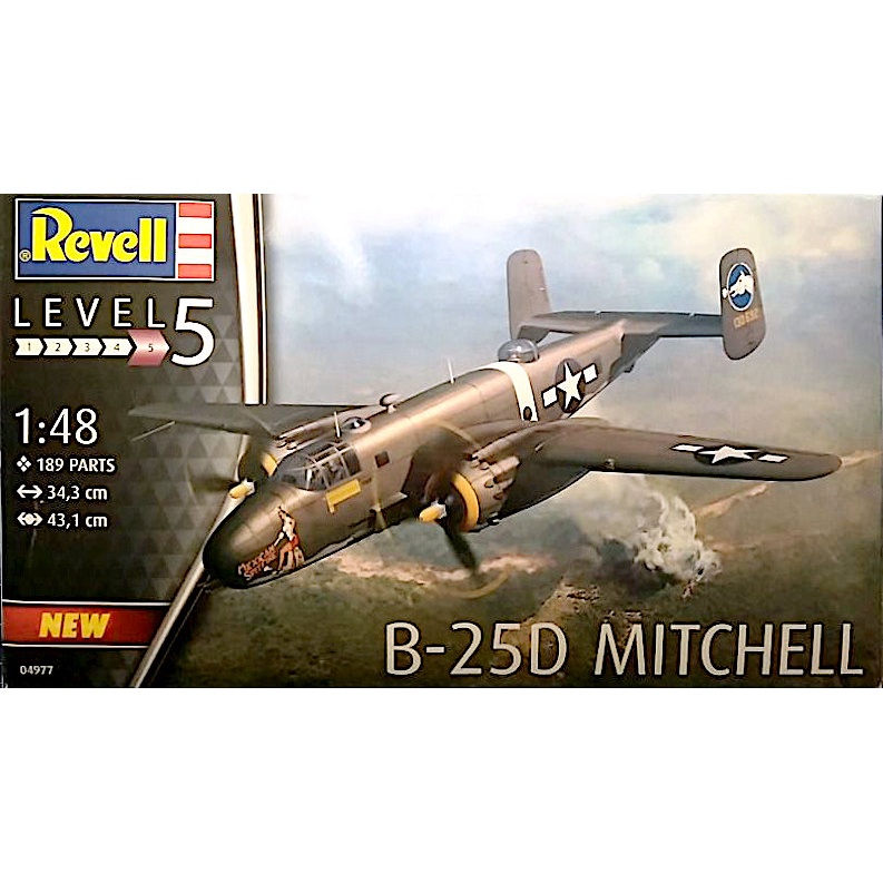 พลาสติก โมเดล ประกอบ REVELL สเกล 1/48 North American B-25D Mitchell ...