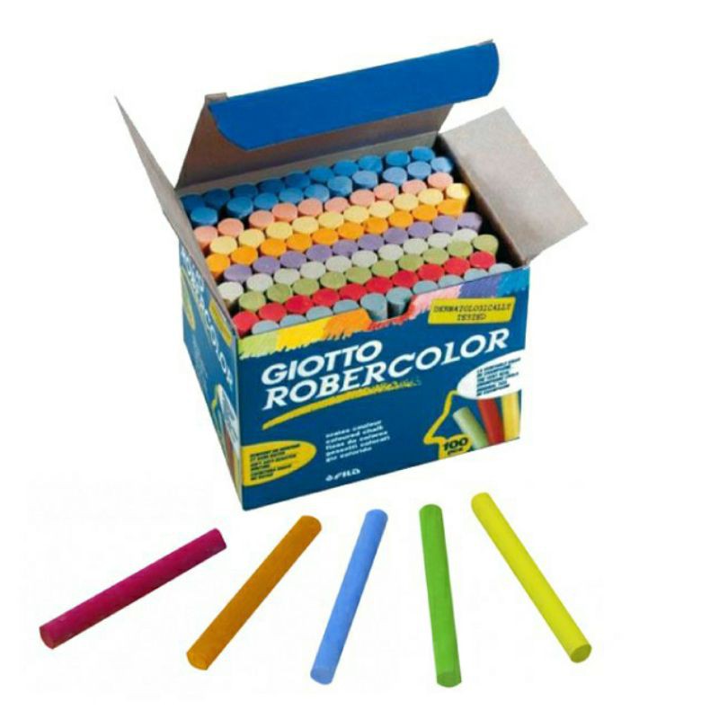GIOTTO Dust-Free Blackboard Chalk (ชอล์คเขียนกระดานไร้ฝุ่น) | Shopee ...