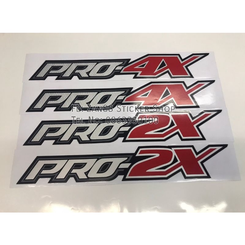 สติ๊กเกอร์ดั้งเดิม Pro-2X กับ Pro-4X สำหรับติดข้างท้ายรถกระบะ Nissan ...