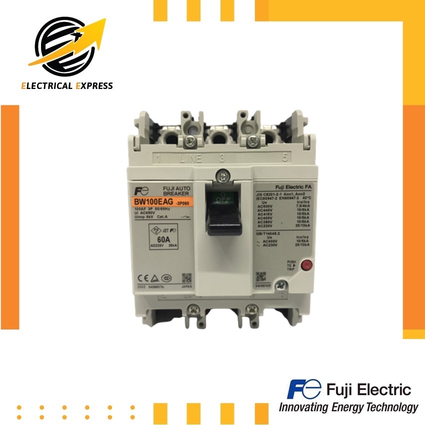 Fuji Electric ขายดีที่สุด!!เบรกเกอร์ฟูจิ (FUJI BREAKER) รุ่น BW100EAG 3 ...