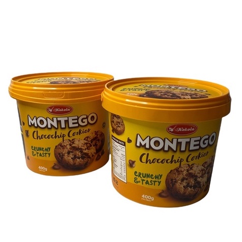CHOCOCHIP COOKIES MONTEGO,คุกกี้ซ็อกโกแลตชิพ Yellow Bugget 400g ...